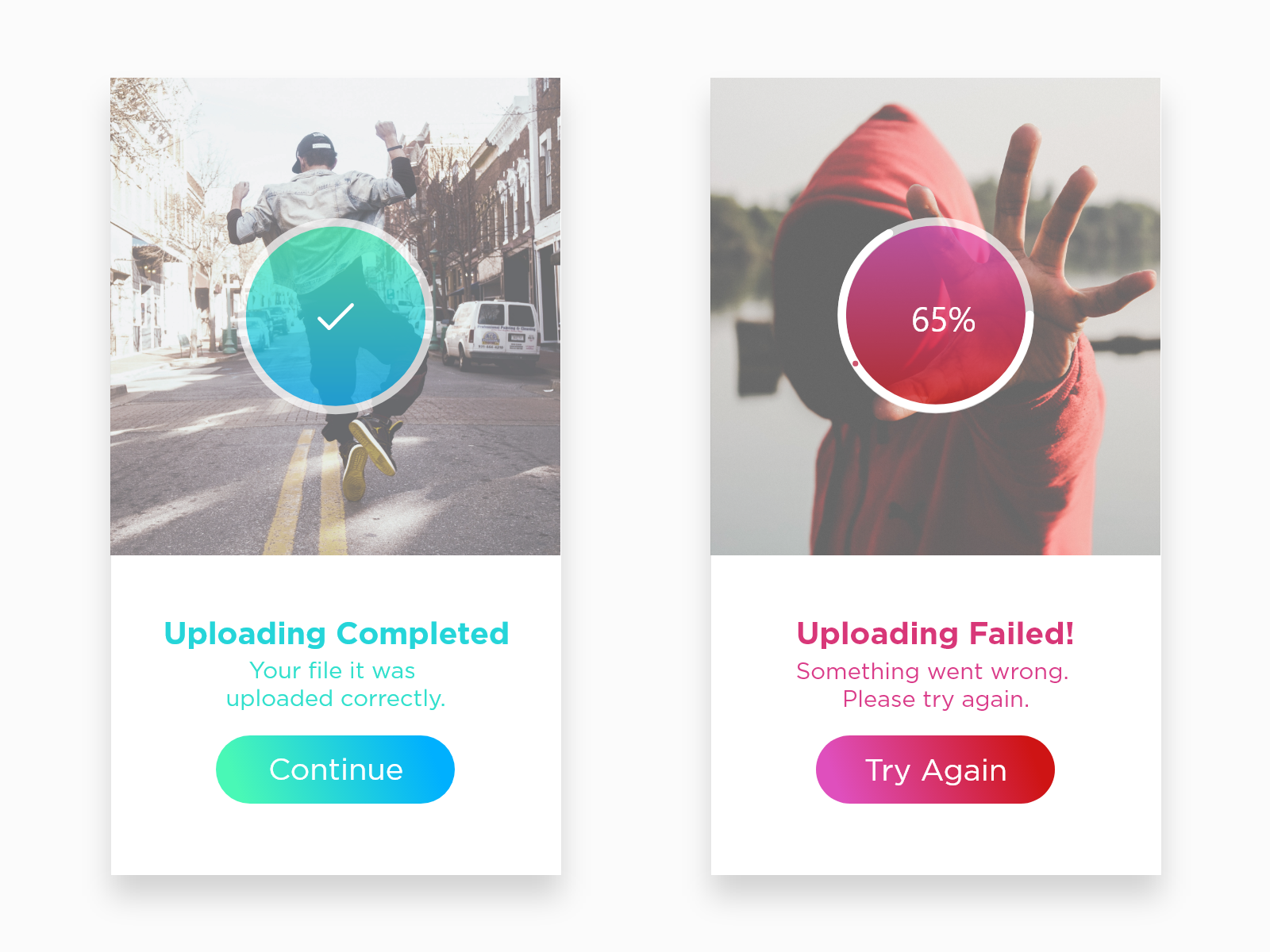 DailyUI – Flash Message | IB Webdesign | BE CREATIVE